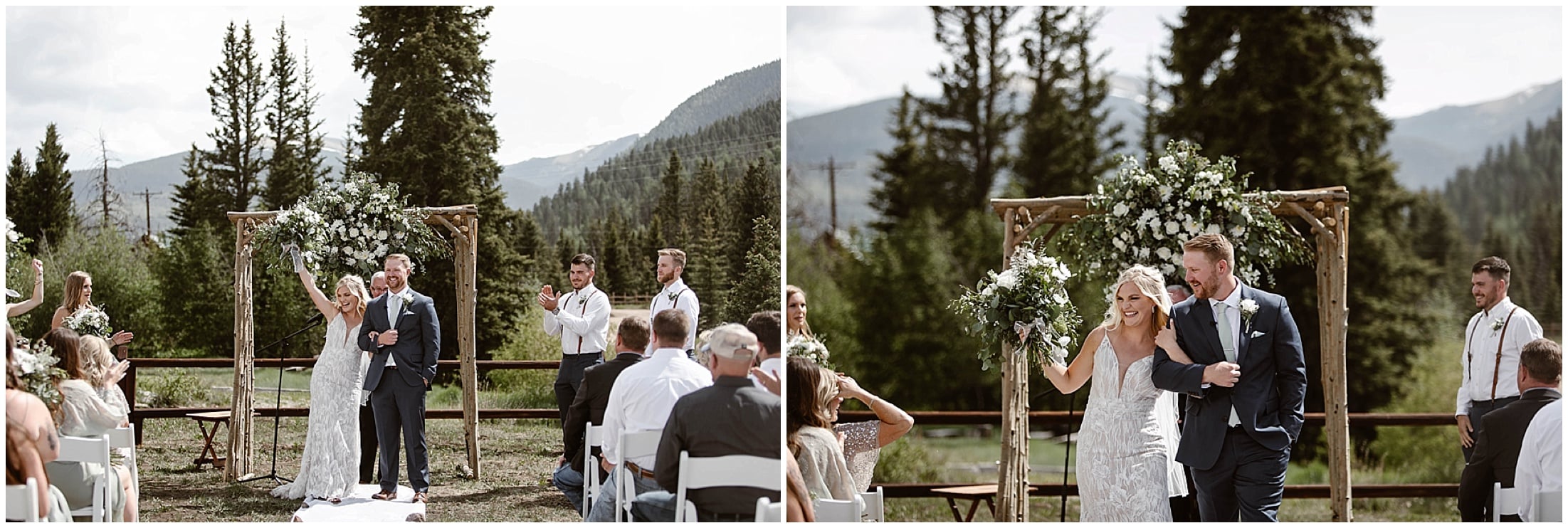 Small Intimate Wedding by a River in the Mountains of New Mexico